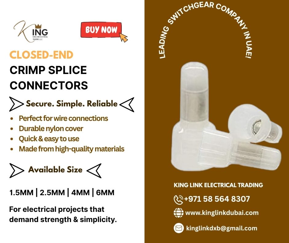 Closed End Crimp Splice Terminals Connectors - KING LINK ELECTRICAL ...
