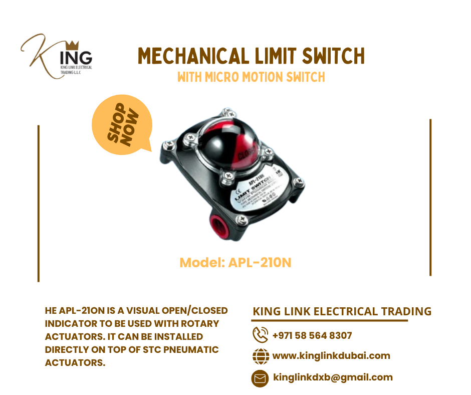 Mechanical Limit Switch with Micro Motion Switch - KING LINK ELECTRICAL ...