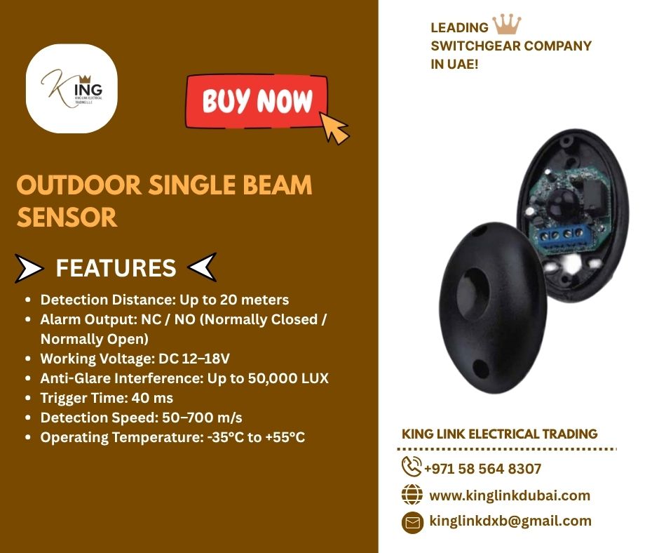 Outdoor Single Beam Sensor - KING LINK ELECTRICAL TRADING L.L.C